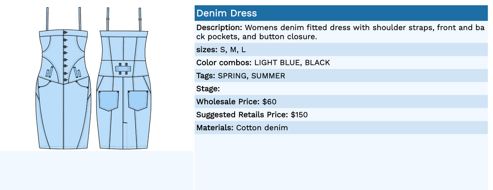 How to create a fashion line sheet?