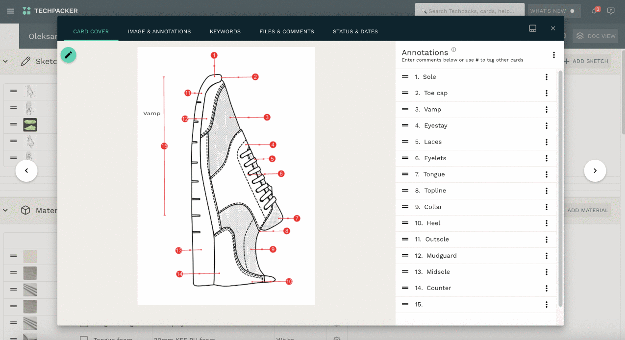 How to Create a Tech Pack for a Pair of Sneakers