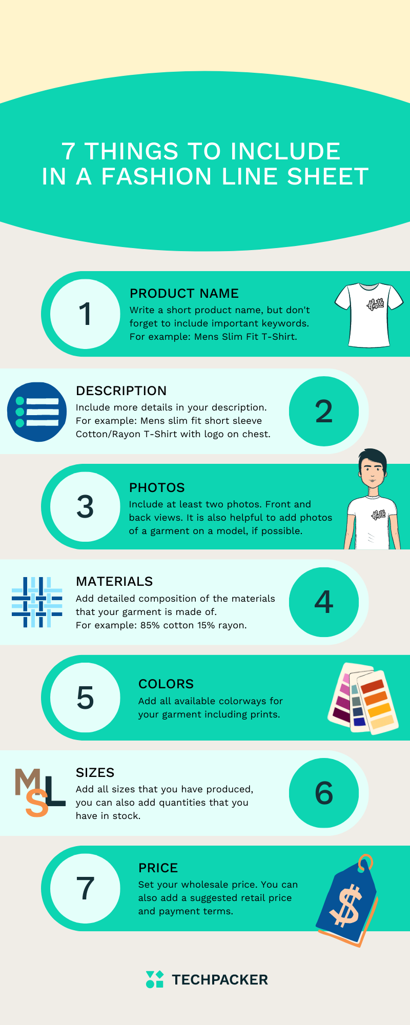 How to create a fashion line sheet?