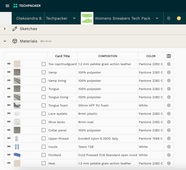 How to Create a Tech Pack for a Pair of Sneakers